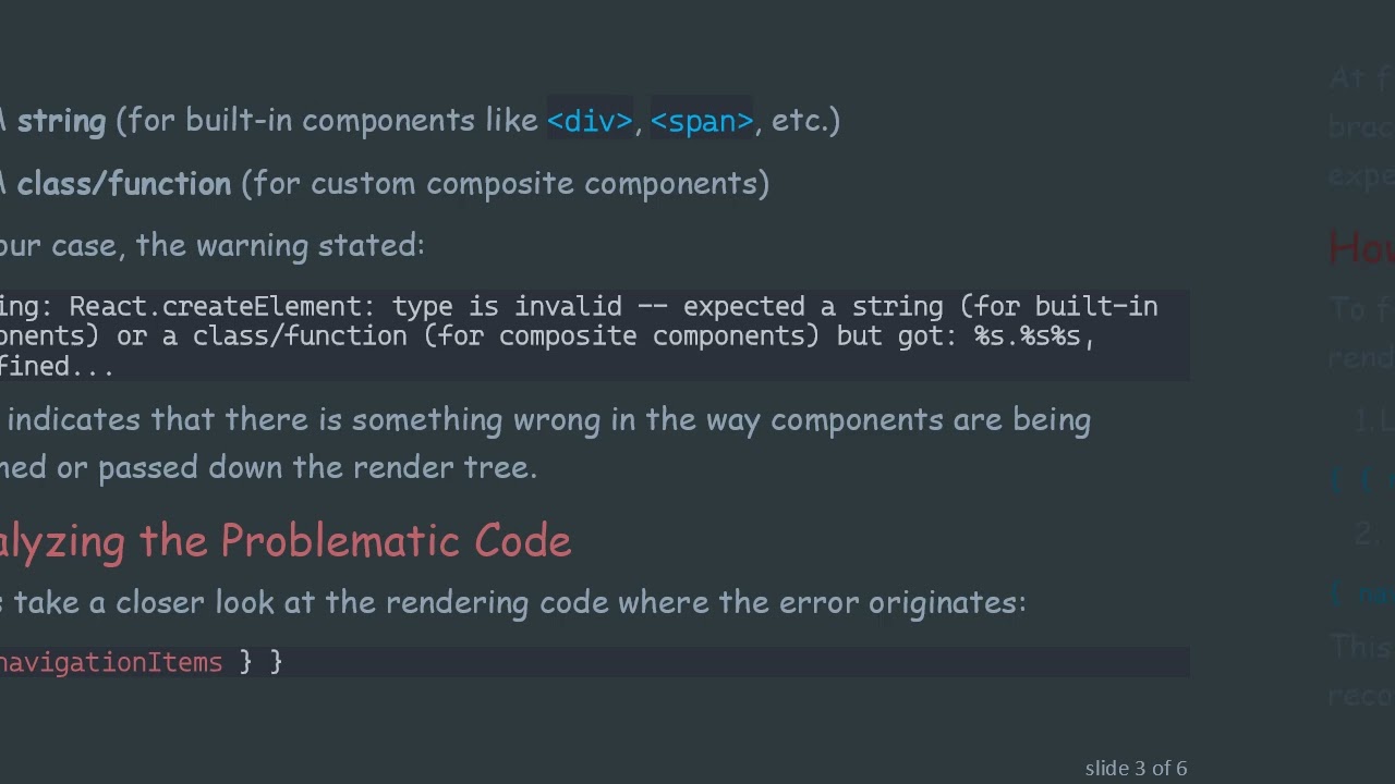 Resolving the React.createElement: type is invalid Error in Your React Application