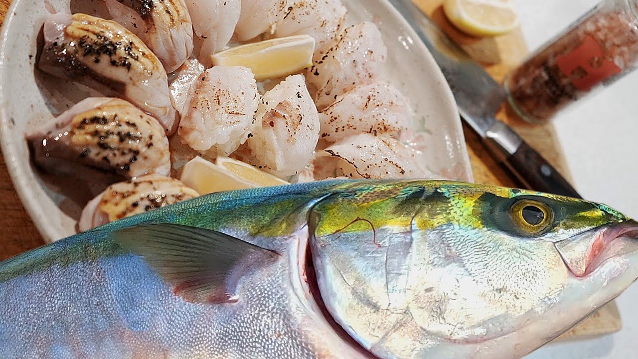 Catching Fish in Rough Seas for Homemade Sushi Dinner (Catch & Cook)