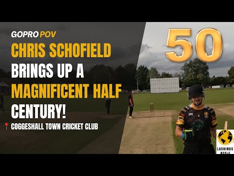 Chris Schofield Brings Up An Excellent 50 In Coggeshall! - Lashings at Coggeshall Town CC