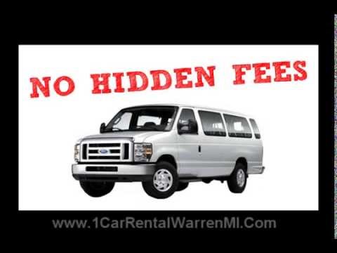 NO HIDDEN FEES - Van/ Car Rental - Metro Detroit Airport - Michigan