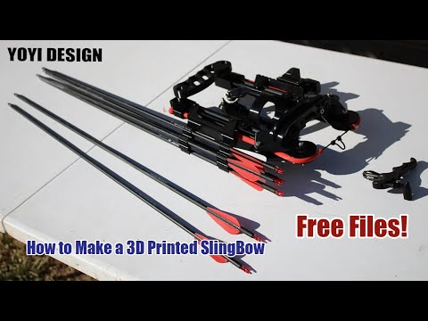 💭 3D Printed SlingBow for Backyard Archery・ STL File for 3D printing・Cults