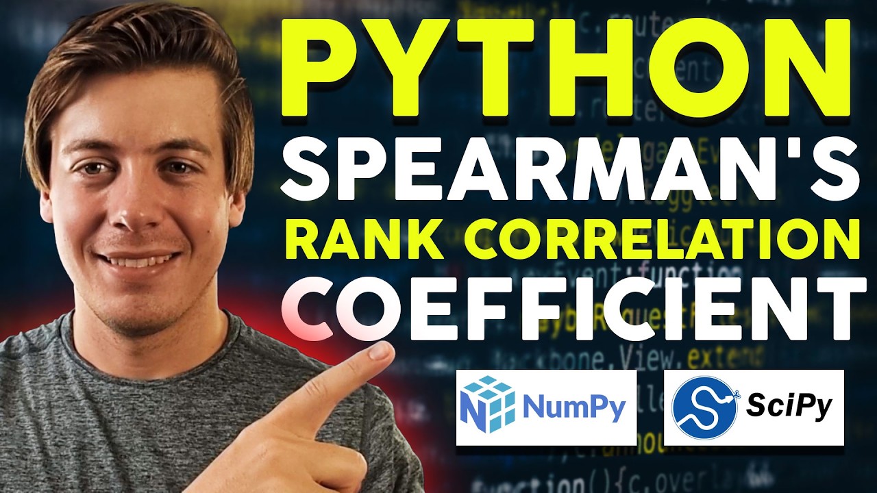 Mastering Spearman’s Rank Correlation Coefficient in Python (Scipy & Numpy)