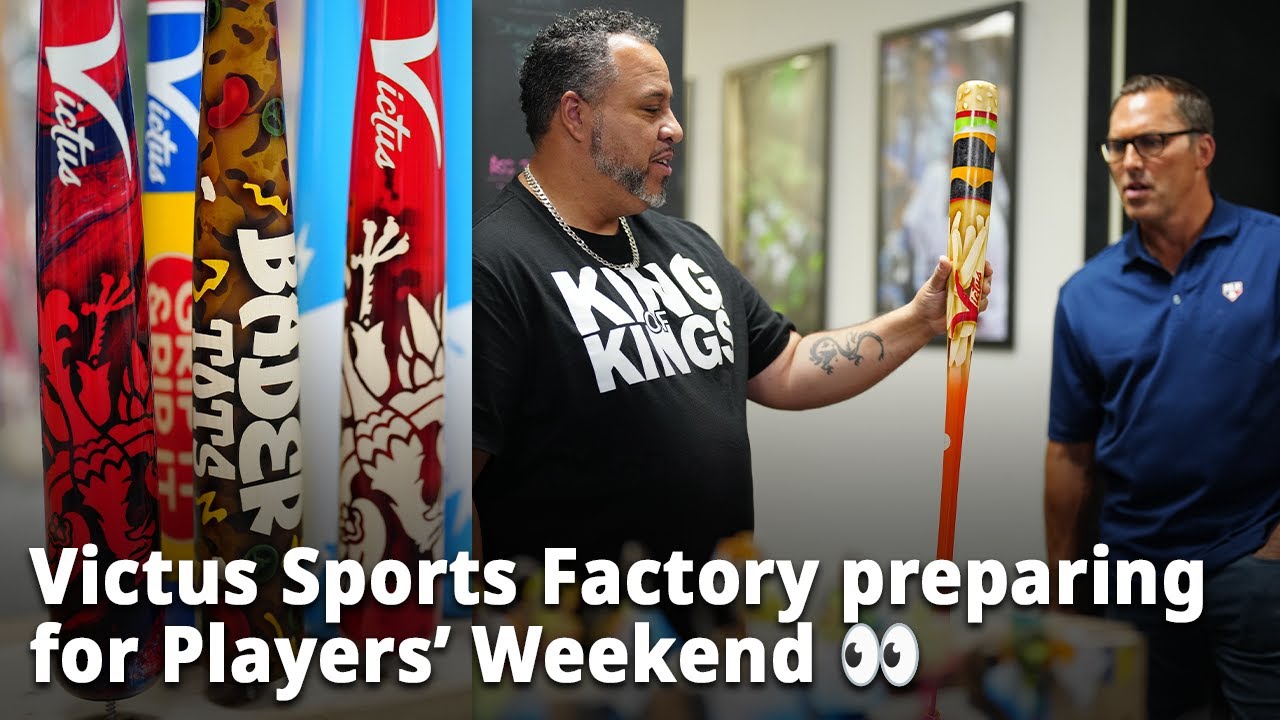 A look into how Victus bats are made for Players' Weekend 👀