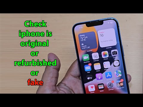 How to check if iphone is original or refurbished