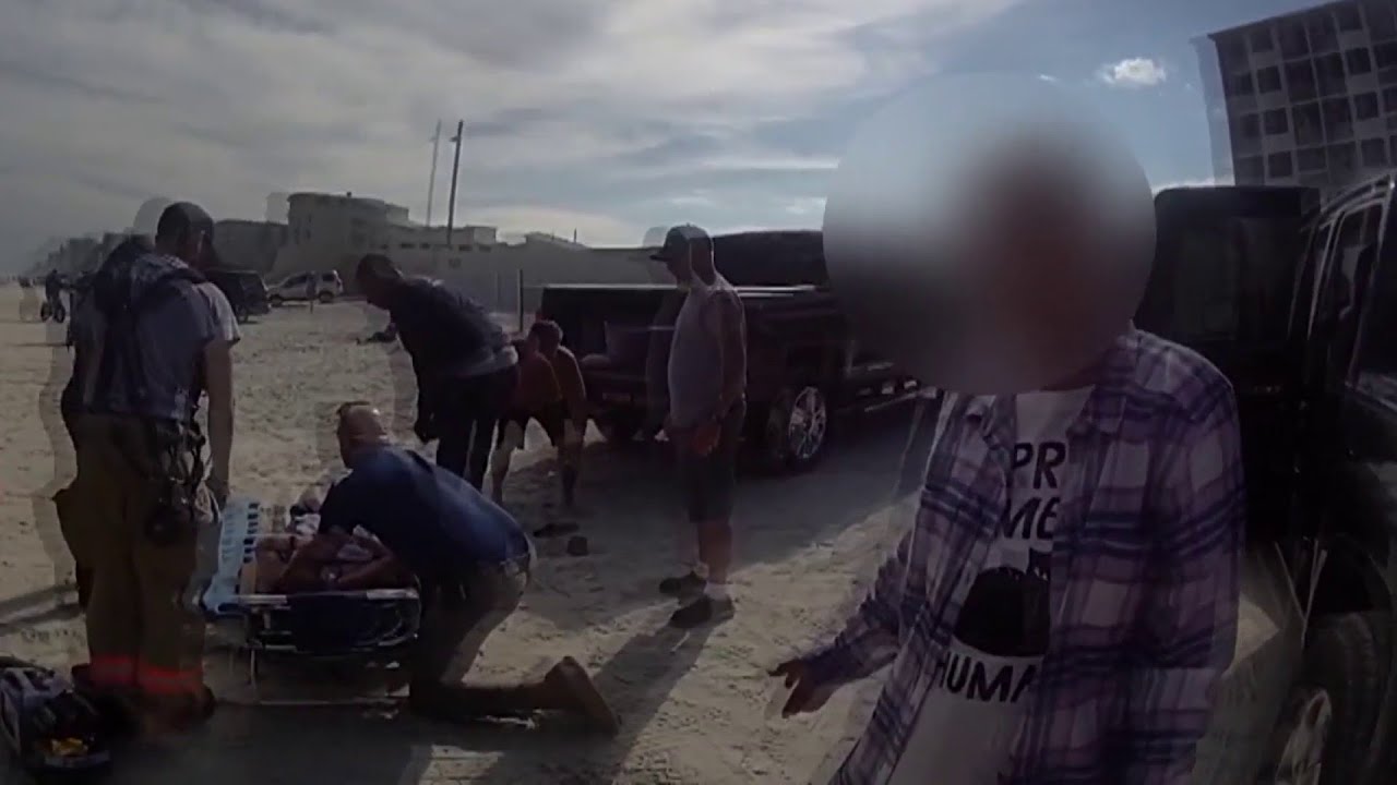 Bodycam video: Woman runs over sunbather on Daytona Beach