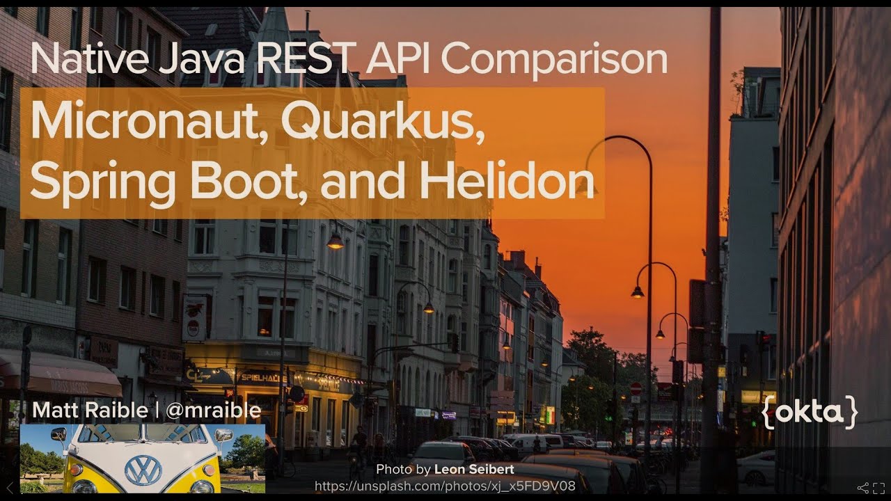Comparing Native Java REST API Frameworks with Matt Raible