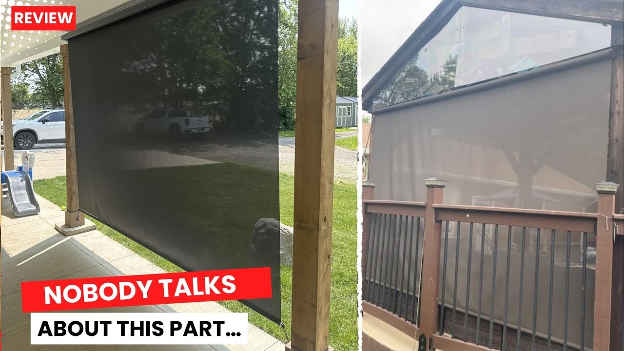 Outdoor Blinds That Actually Work! 95% UV Block & No Tools Needed