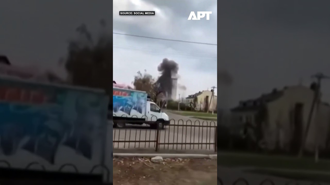 MOMENT: Russian Drone Smashes Into Kyiv Apartment | APT