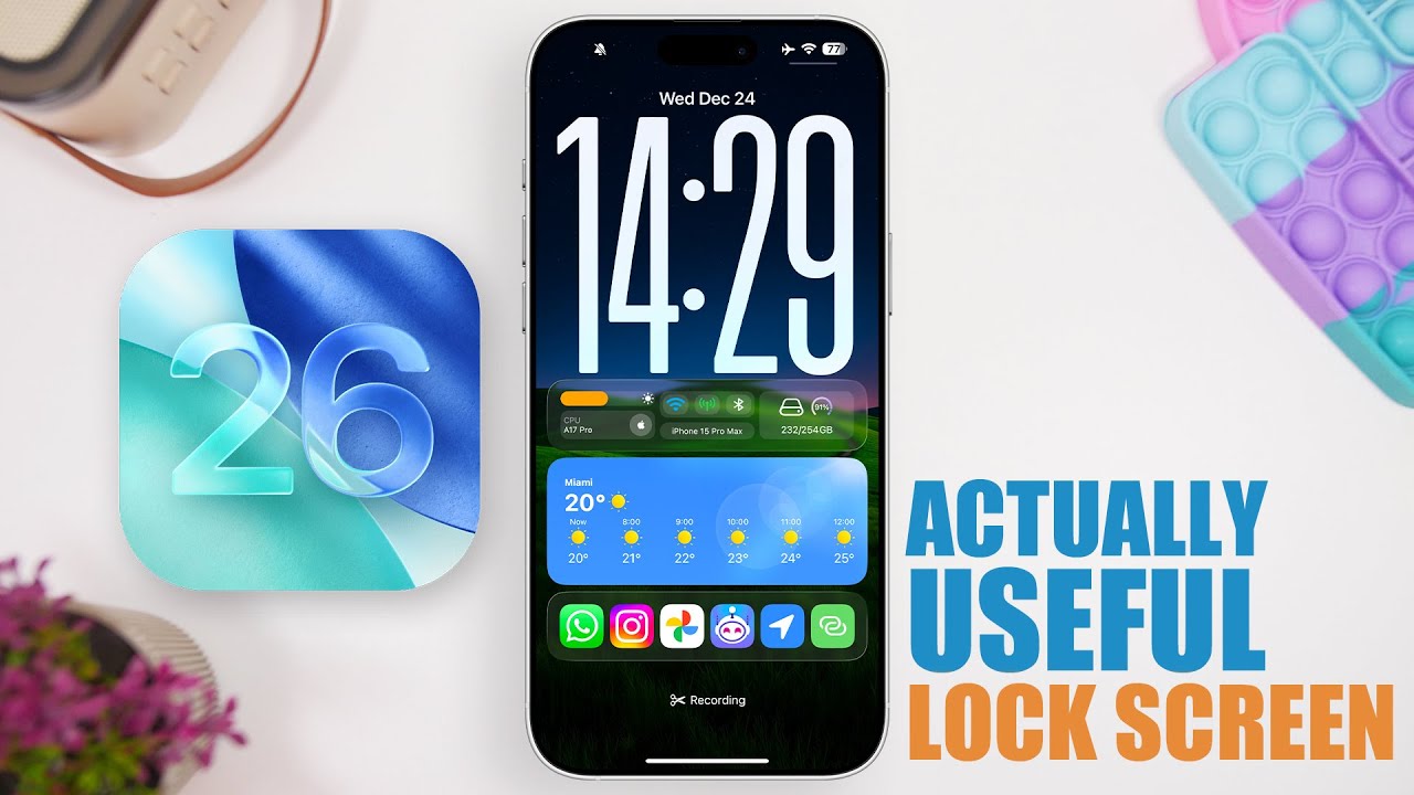 iPhone LOCK SCREEN - How To Make It REALLY Useful !