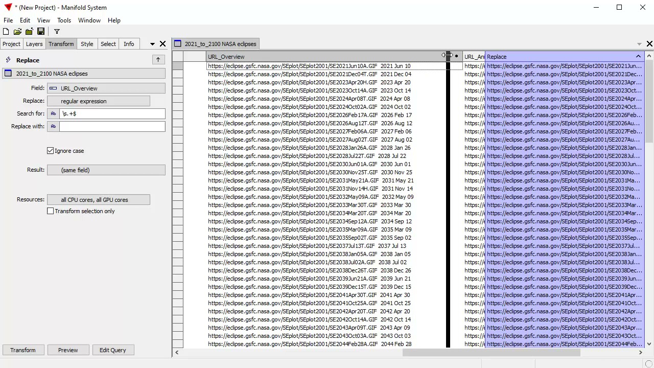 10 Minute Tutorial - Fast Table Editing with Transform