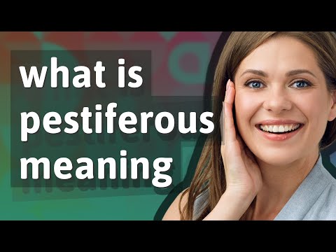 Pestiferous | meaning of Pestiferous
