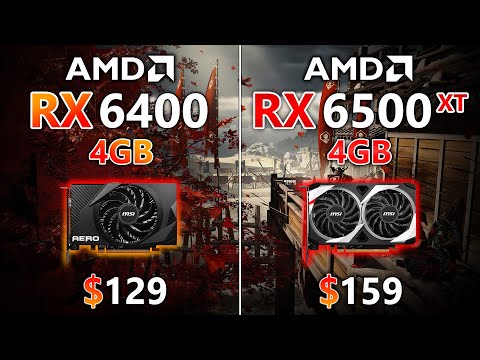 RX 6400 vs RX 6500 XT - Test in 7 Games