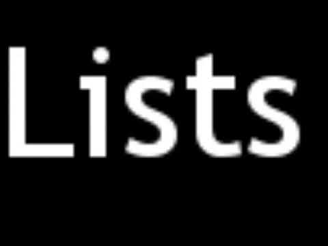 How to Pronounce Lists