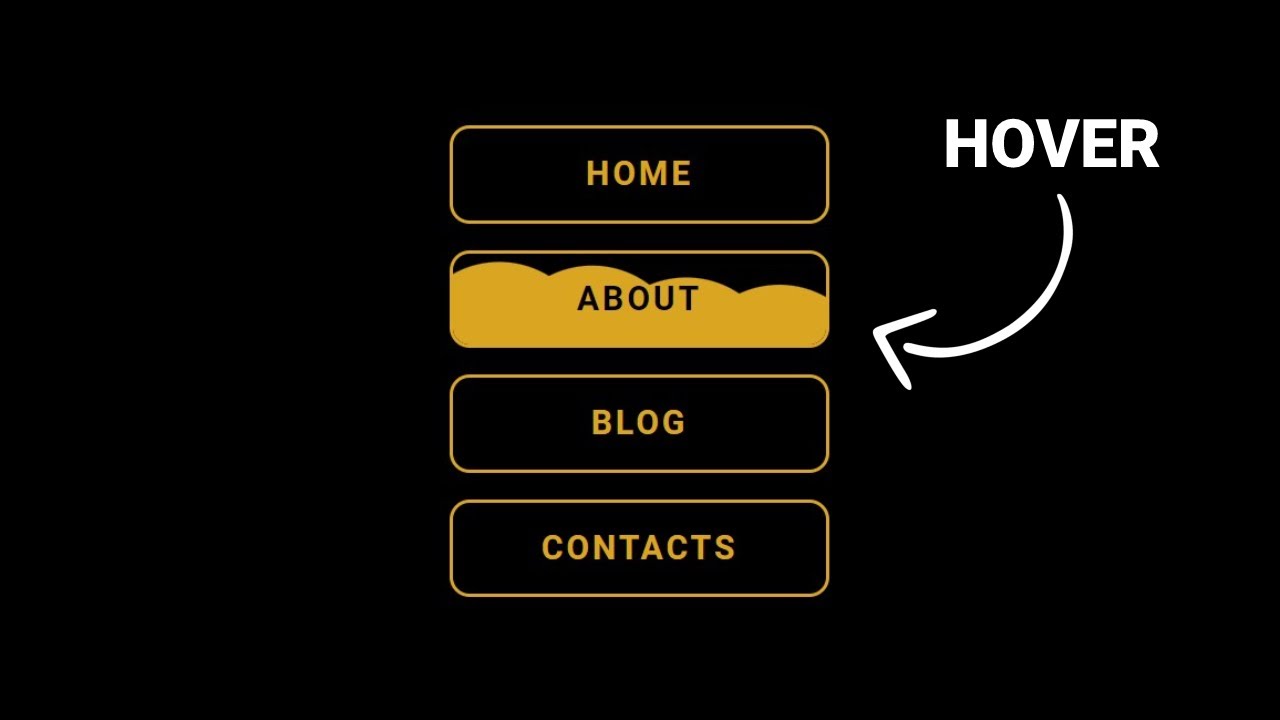 Creating a Bubble button animation effect on Hover | HTML, CSS. Silent coding.
