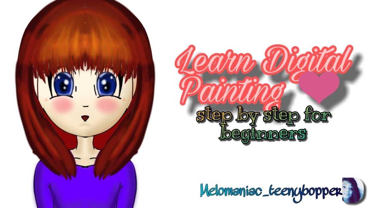 Digital art | VECTOR ART | HOW TO DRAW A ANIME GIRL | EASY TUTORIAL |STEP BY STEP | FULL |