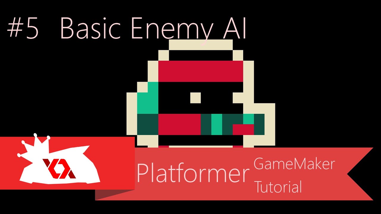 Game Maker Tutorial- Platformer #5- Basic Enemy AI