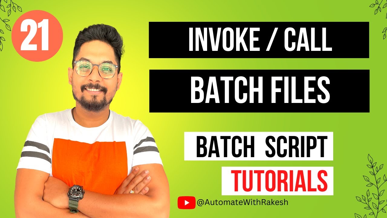 How to Call Batch File from a Batch File