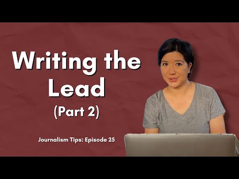 Writing the Lead (Part 2)