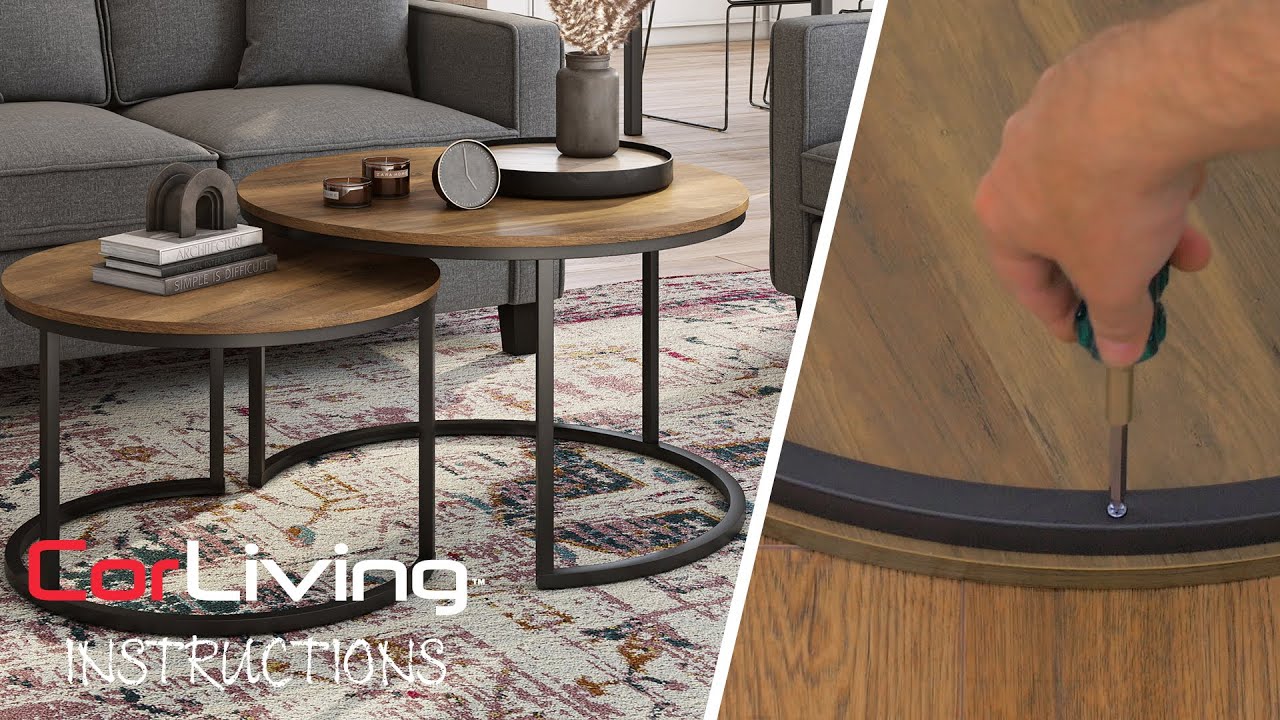 How to Assemble Nesting Coffee Table | CorLiving