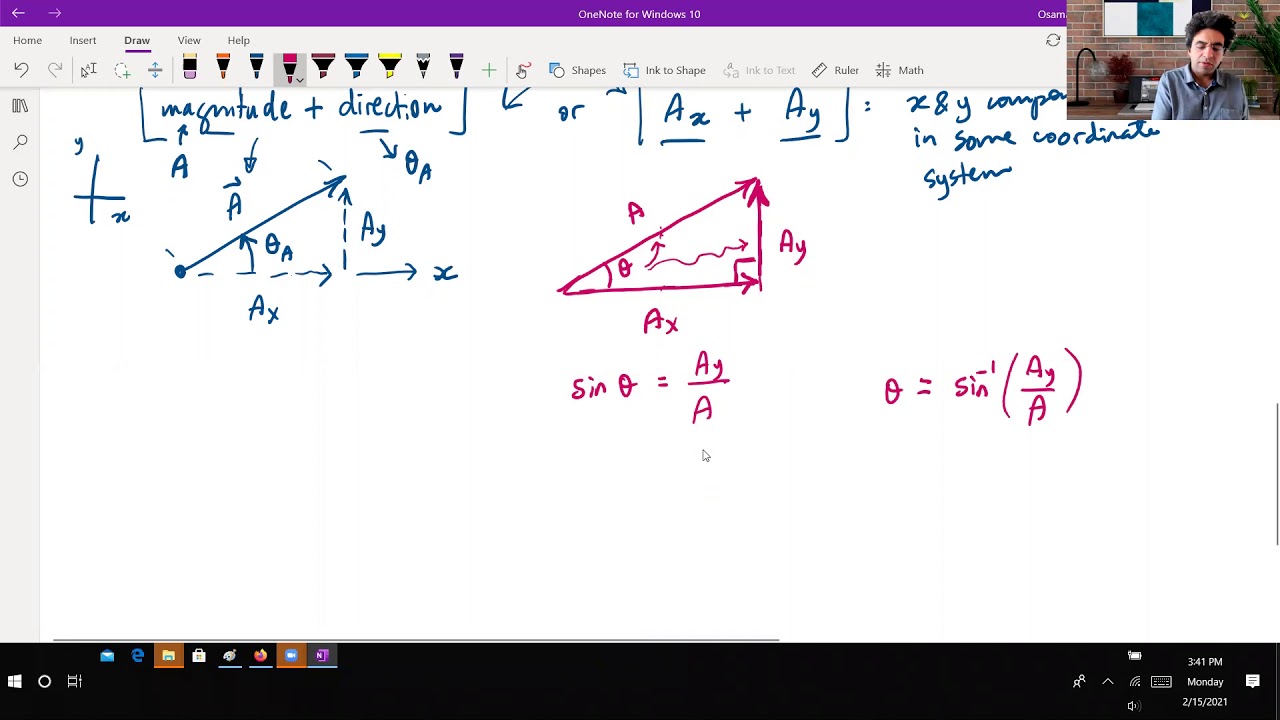 Vector analysis in 2D for application in kinematics