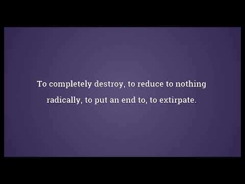 Eradicate Meaning