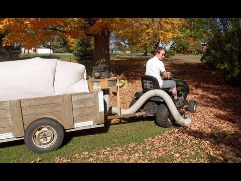 Homemade leaf collector