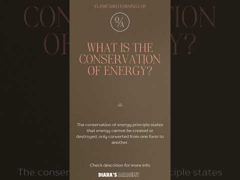 What is the Conservation of Energy? #learnphysics #quiz #physicsquiz