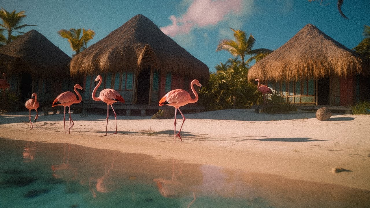 Tropical 4K Views | Relaxing Music & Nature Sounds | 528 Hz Healing