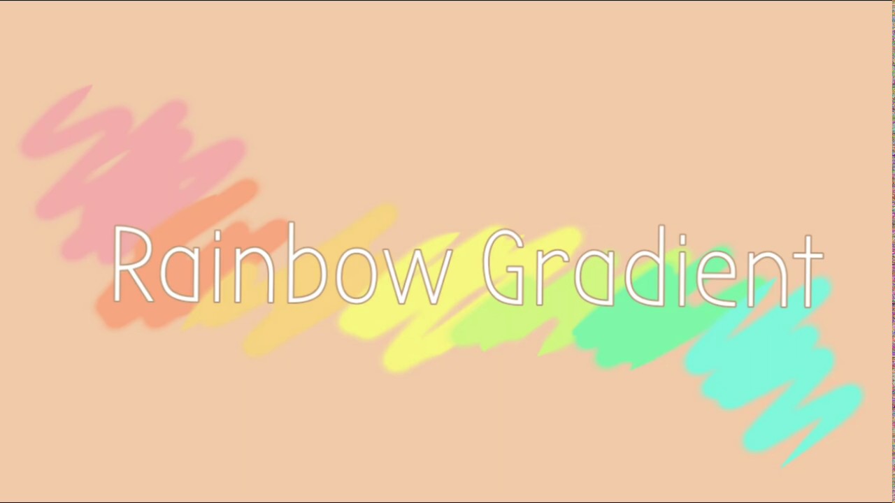 HOW TO MAKE A RAINBOW GRADIENT BANNER!