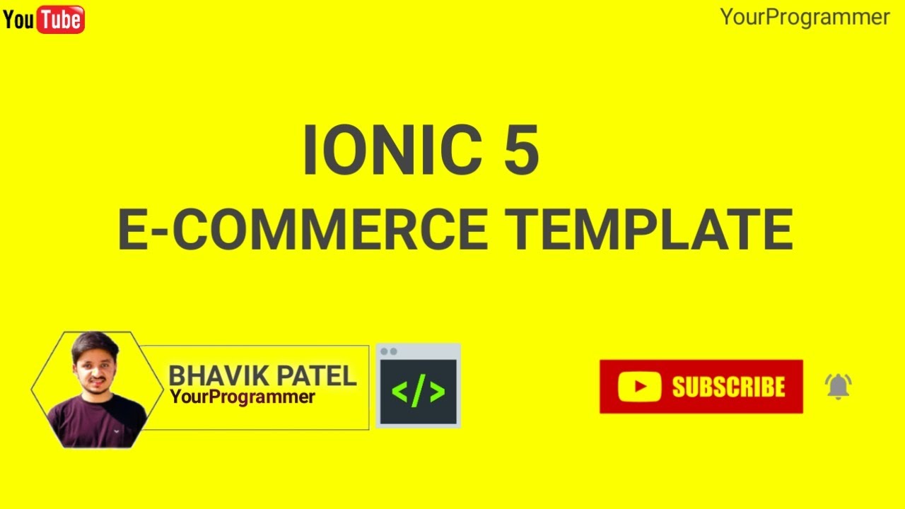 Ionic 5 E-commerce Template