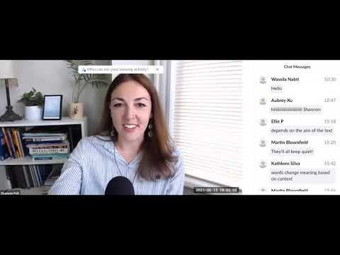 Shannon Felt - "What does this word mean?"