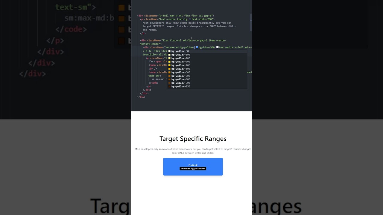 Did you know this tailwind responsiveness trick? #coding #webdevelopment #web #tutorial #tailwindcss