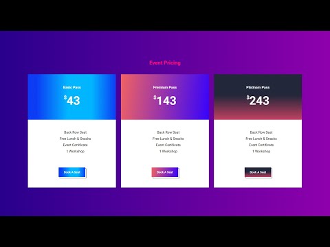 UI Design Price Page Make with HTML CSS and Bootstrap | HTML CSS Bootstrap Price Page @raselcoder