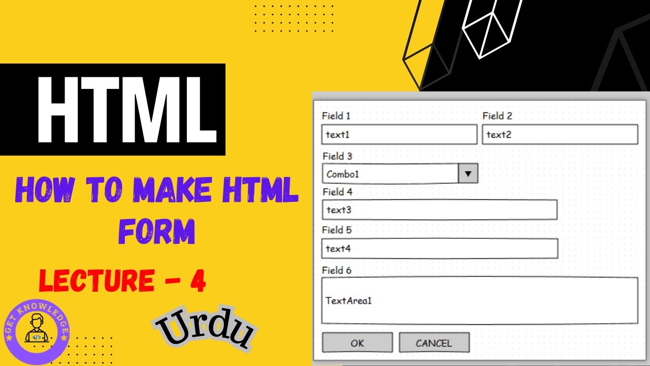 How To Create HTML Form - Step By Step - Get Knowledge