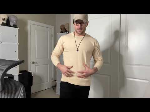 COOFANDY Men's Crew Neck Sweater Slim Fit Lightweight Sweatshirts Knitted Pullover