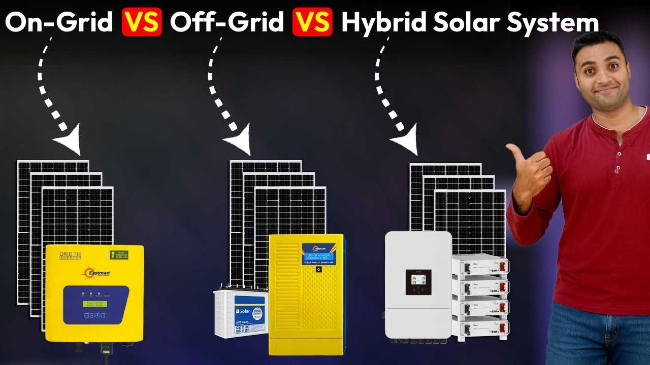 On-Grid vs Off-Grid vs Hybrid Solar System | Complete Working & Price Guide