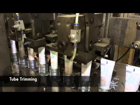 Tube Filling Machine (MAC 120 LAMI) + Cartoner (PAC 150C) + Collating & Shrink Wrapping - PACMAC
