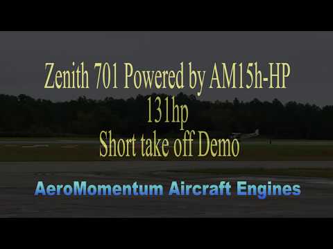 A short video to show Zenith 701 amazing short take off demo powered by 131hp AeroMomentum AM15h-HP