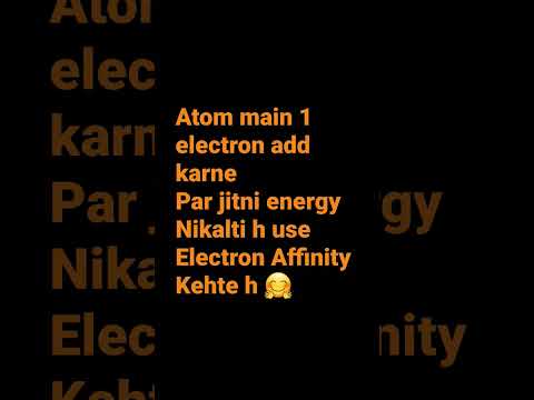 Electron Affinity in Hindi l what is Electron Affinity ? l#ytshorts #viral #shorts