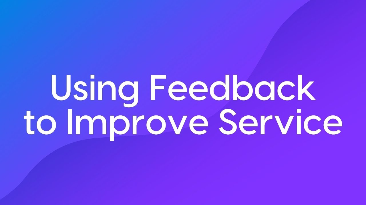 Using Feedback to Improve Service Course Trailer