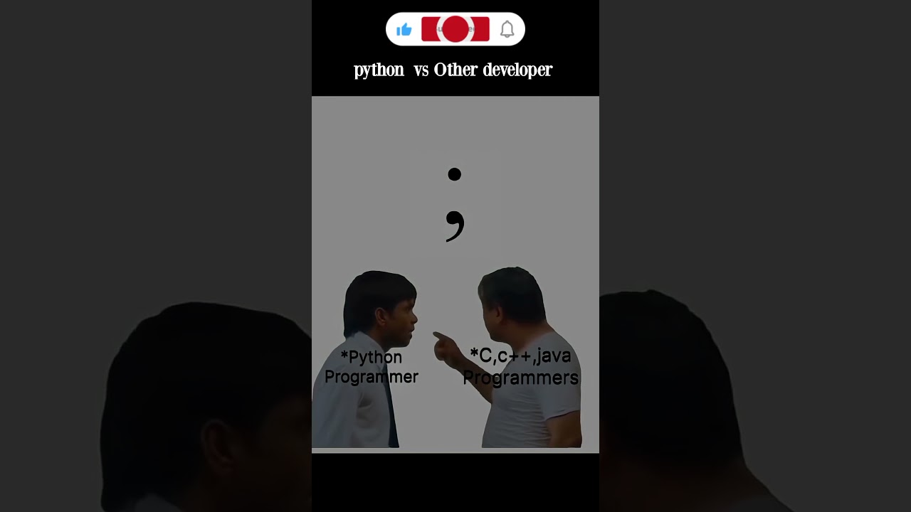 Python Programmers Vs Other Programmers 🤣🤣#memes #funny #programming #python