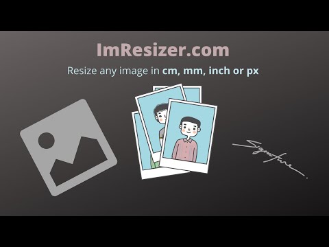 Resize image in cm, mm, inch or px | Imresizer Demo