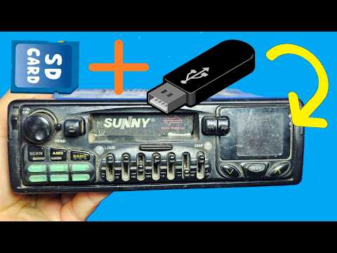 How To Add USB Memory and SD Card TO Any Old CAR Stereo ?