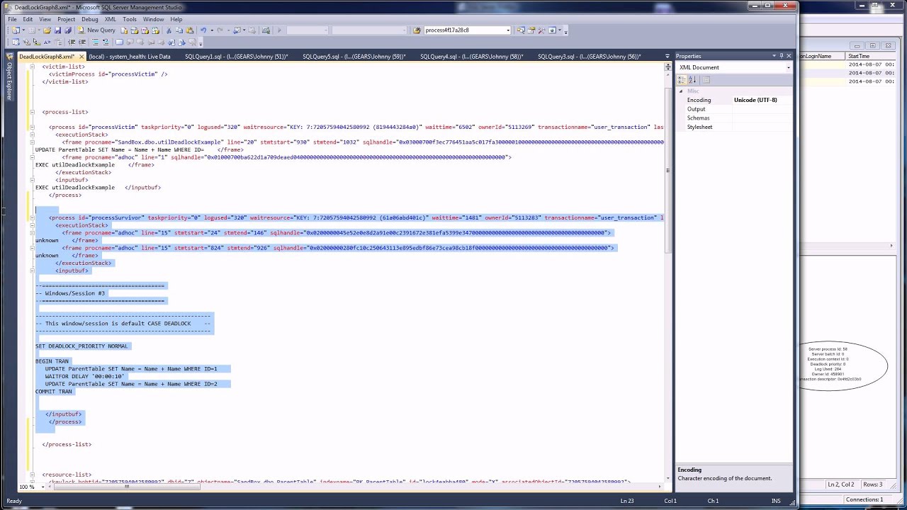 MSSQL - Understanding and Deciphering a Deadlock Graph XML