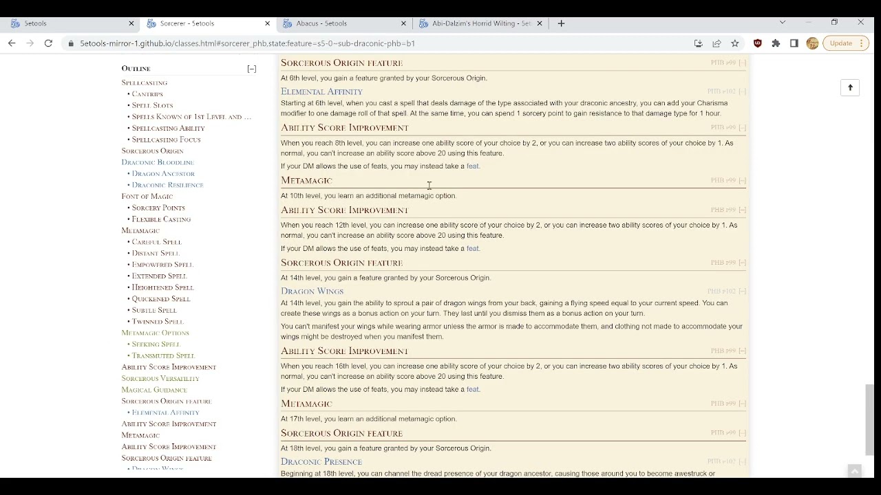 How to Navigate 5eTools