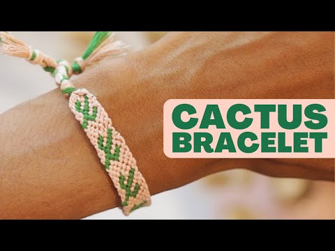 Cactus Friendship Bracelet Pattern Tutorial
