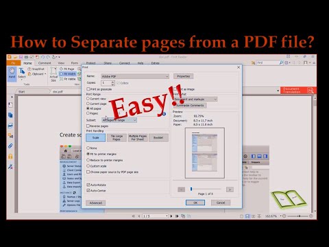 How to separate pages from a pdf file free! | Use Foxit reader to separate pages