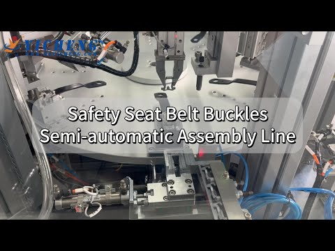 Efficient Assembly & Precise Alignment - Semi-automatic Seat Belt Buckle Assembly Machine