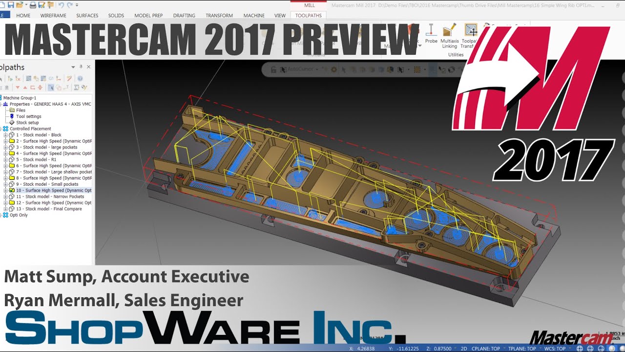 Mastercam 2017 Preview Mini Webinar