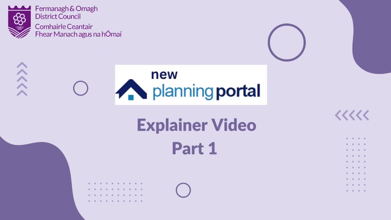 Demonstration of Planning Portal - Part 1
